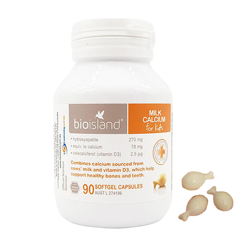 [Bioisland] Viên uống bổ sung Bioisland Milk Calcium for Kids (90viên ...